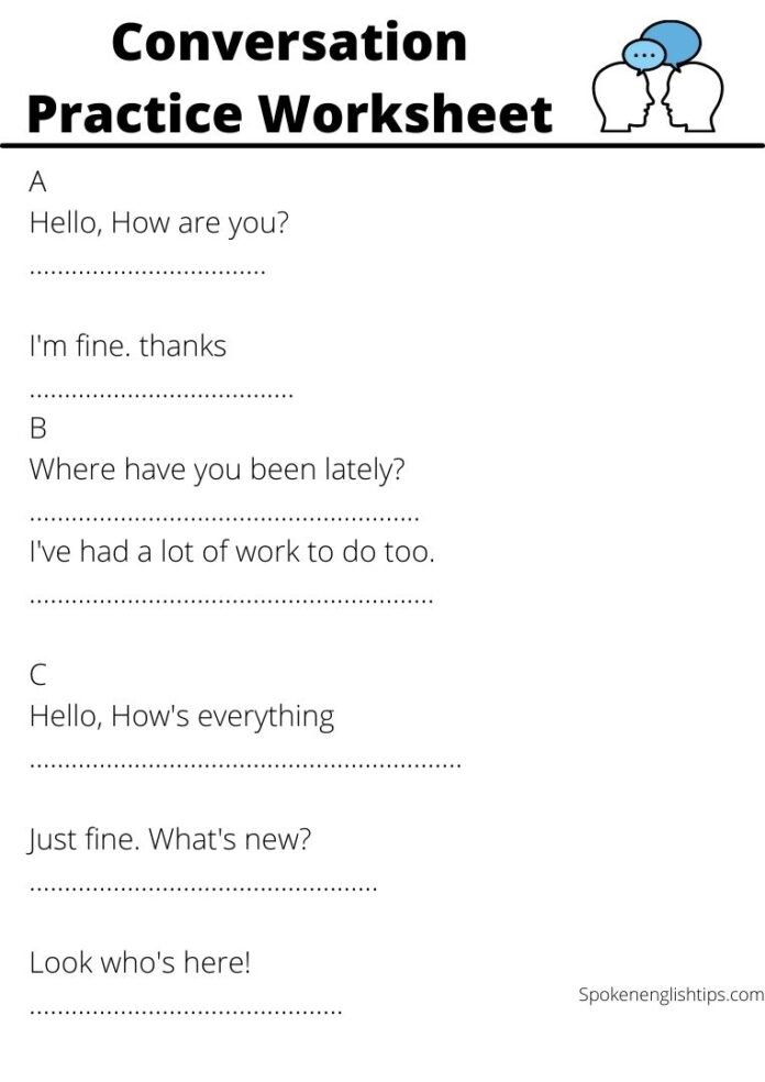 Speaking English Conversation Practice With Exercise Meeting