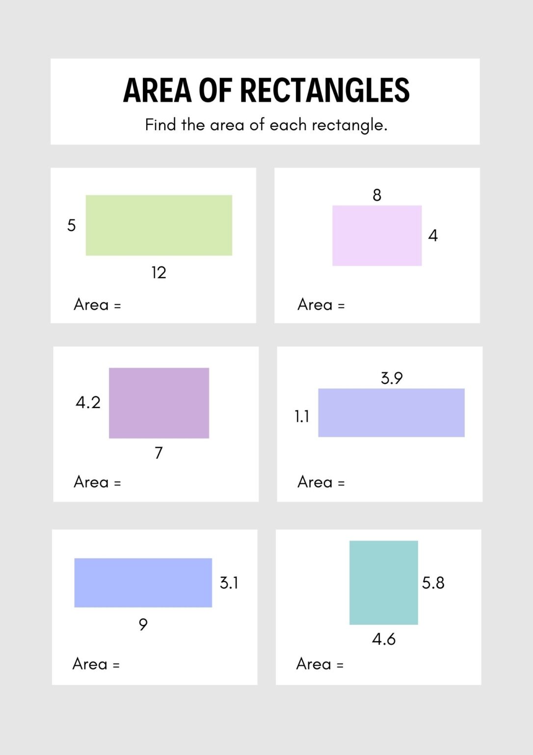 Rectangle Shape Activities Free Worksheets Printable For Kindergarten