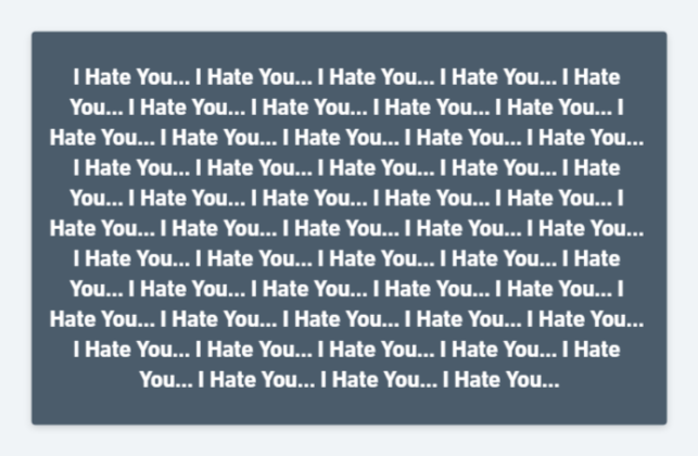 I Hate You 100 Times Copy And Paste With Emoji