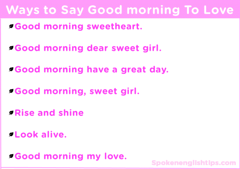 50+ Best Unique Ways To Say Good Morning