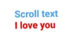 Scroll Text I Love You