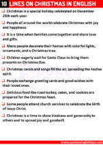 10 Lines On Christmas In English For Class 3