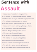 Sentence With Assault - Examples