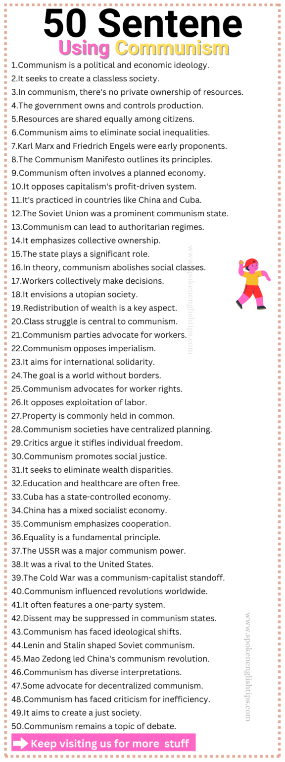 Communism In A Sentence, Definition & Examples