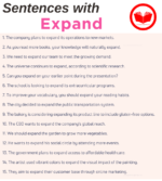Expand In A Sentence In English, Sentences With Expand, Sentences For ...