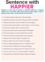 Sentences With Happier, Happier In A Sentence In English, Sentences For ...