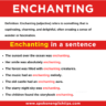 50 Best Examples Of Enchanting In A Sentence