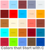 30 List Of Colors That Start With C