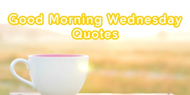 54 Best Good Morning Wednesday Quotes