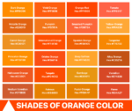 250+ Colour Shades With Names & Code