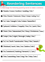 5 Scrambled Sentences With Answers With Worksheet