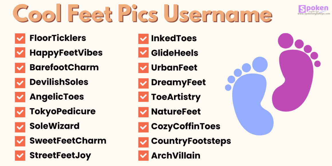 450 Catchy Feet Names Cool Nicknames